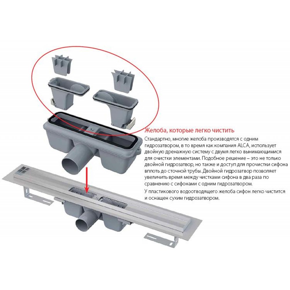 Трап для душа AlcaPlast APZ111-650L купить в онлайн-магазине AlcaPlast ...